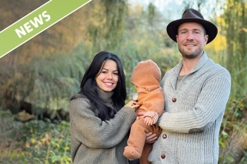 Familienzuwachs: Fernanda Brandão und Roman Weber